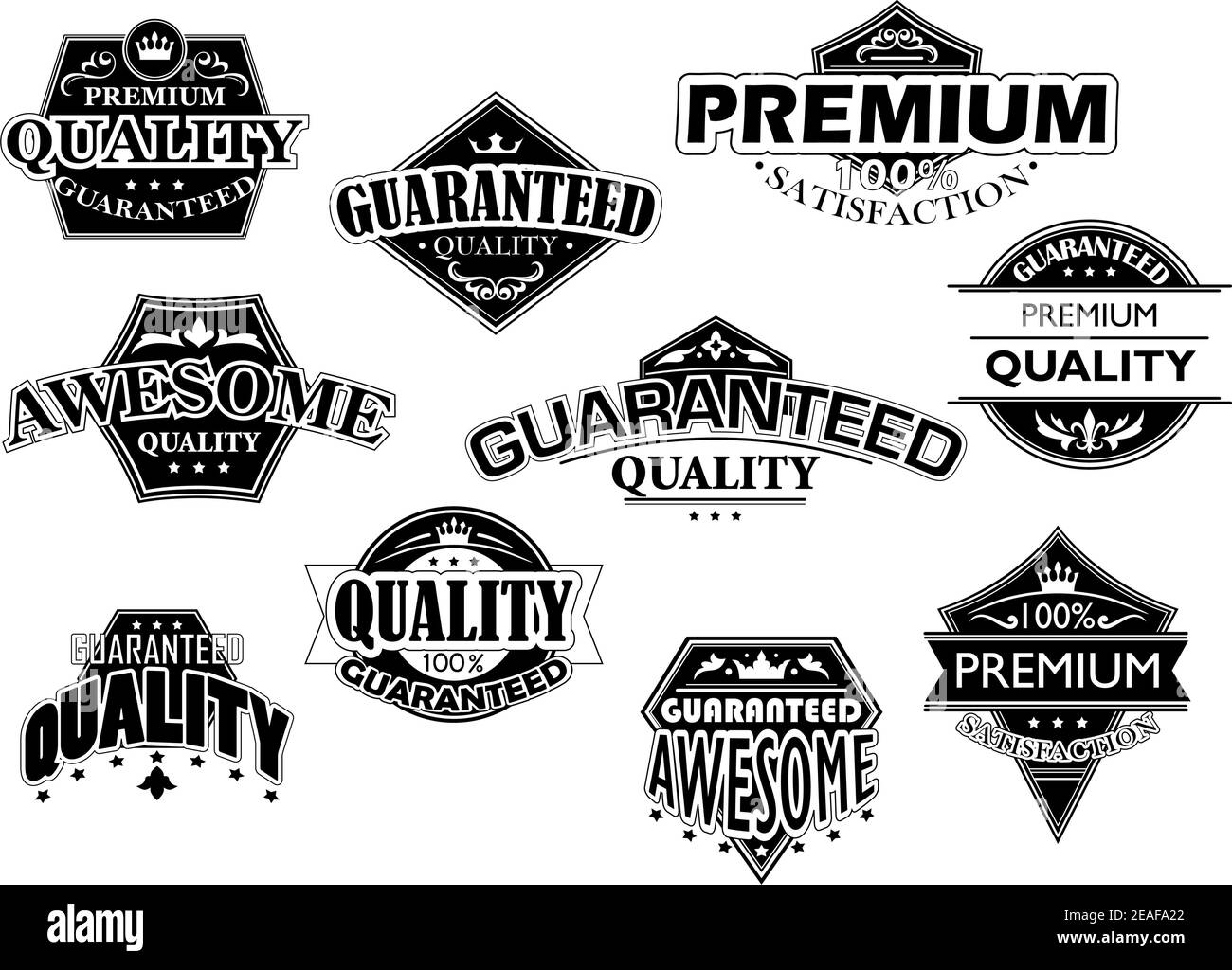Retro labels and banners set for retail industry design Stock Vector ...