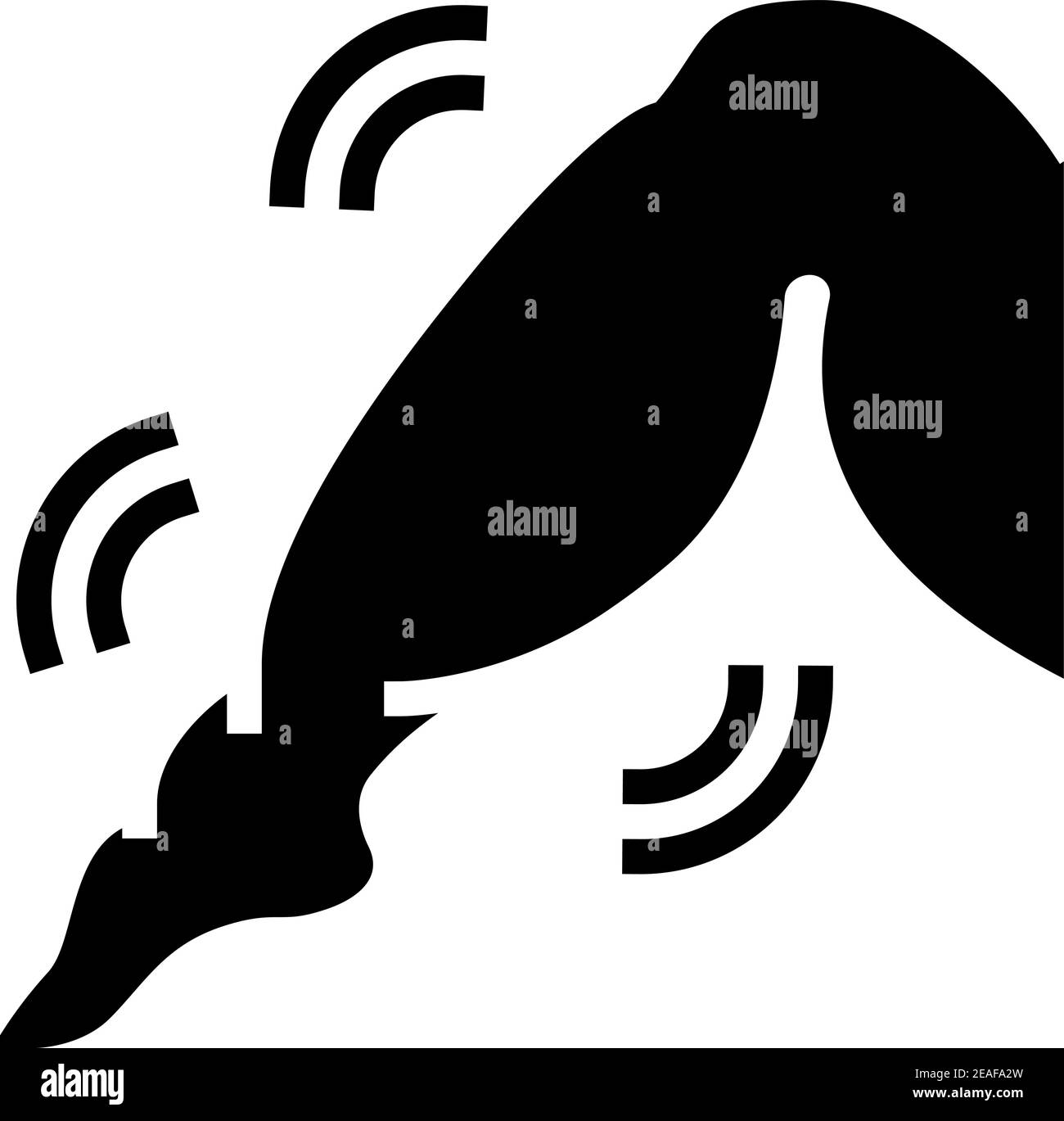 calf muscle edema glyph icon vector illustration Stock Vector Image ...