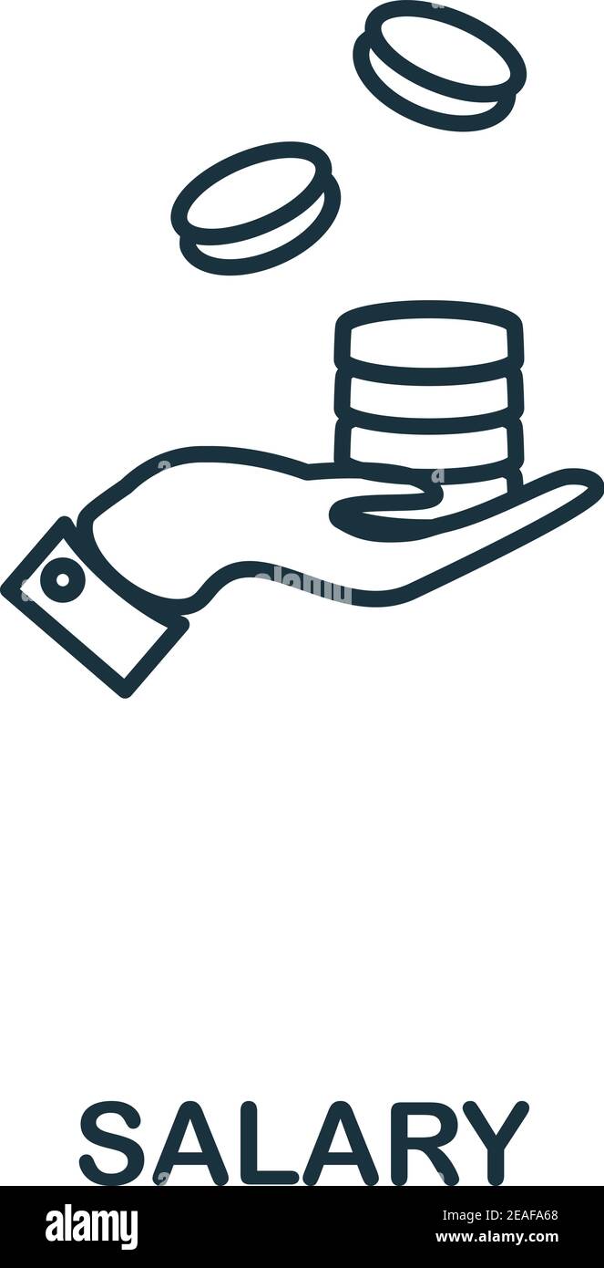 Salary icon. Simple element from business management collection ...