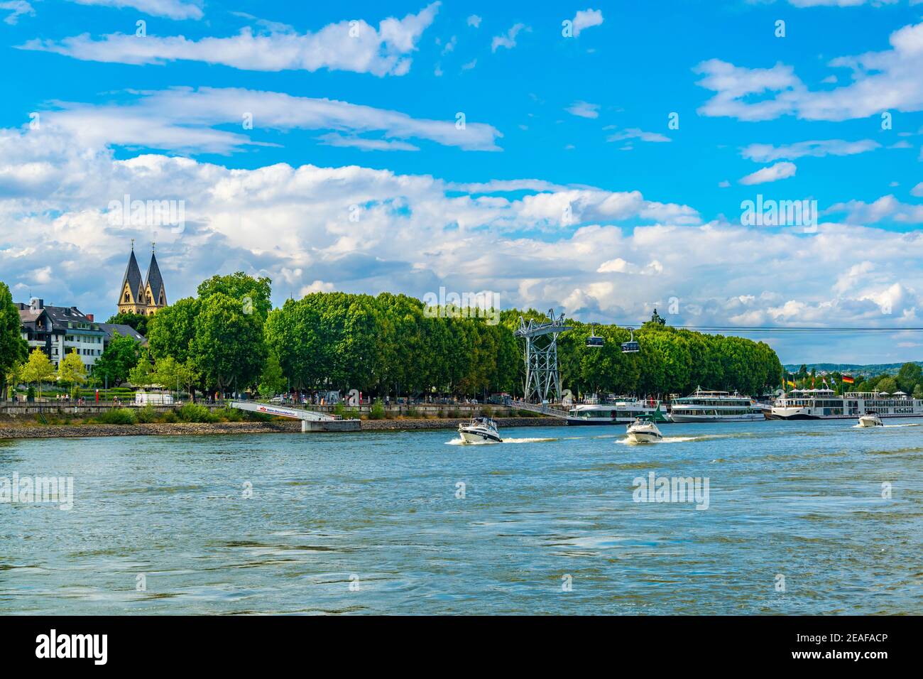 River Rhein near Koblenz in Germany Stock Photo - Alamy