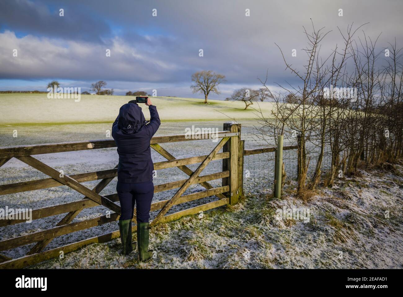Capturing the winter landscape during lockdown daily exerciseClitheroe ...