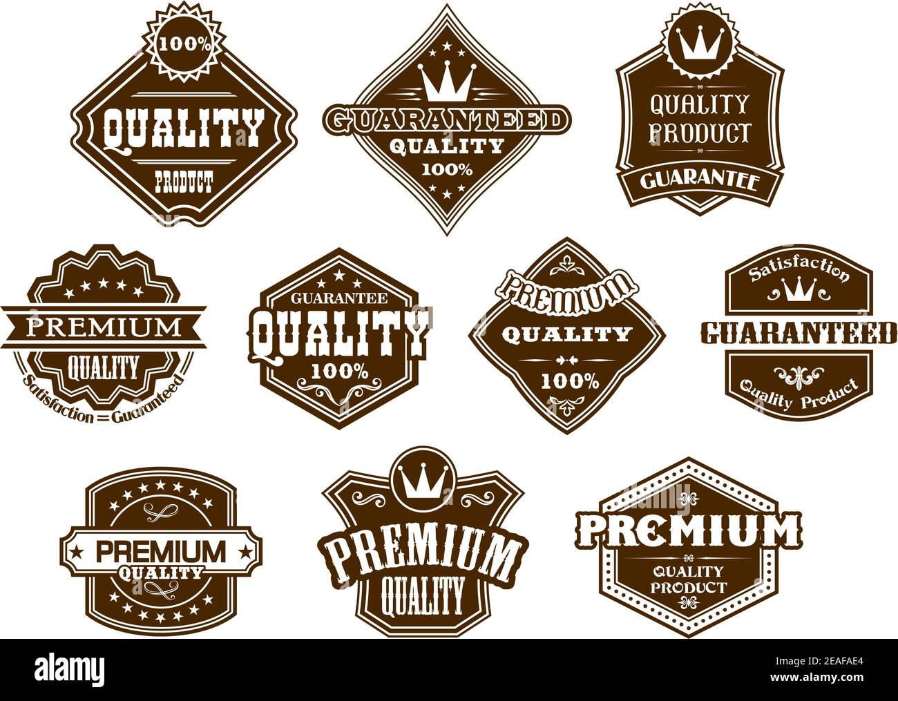 Labels and banners set in western style for design Stock Vector Image ...