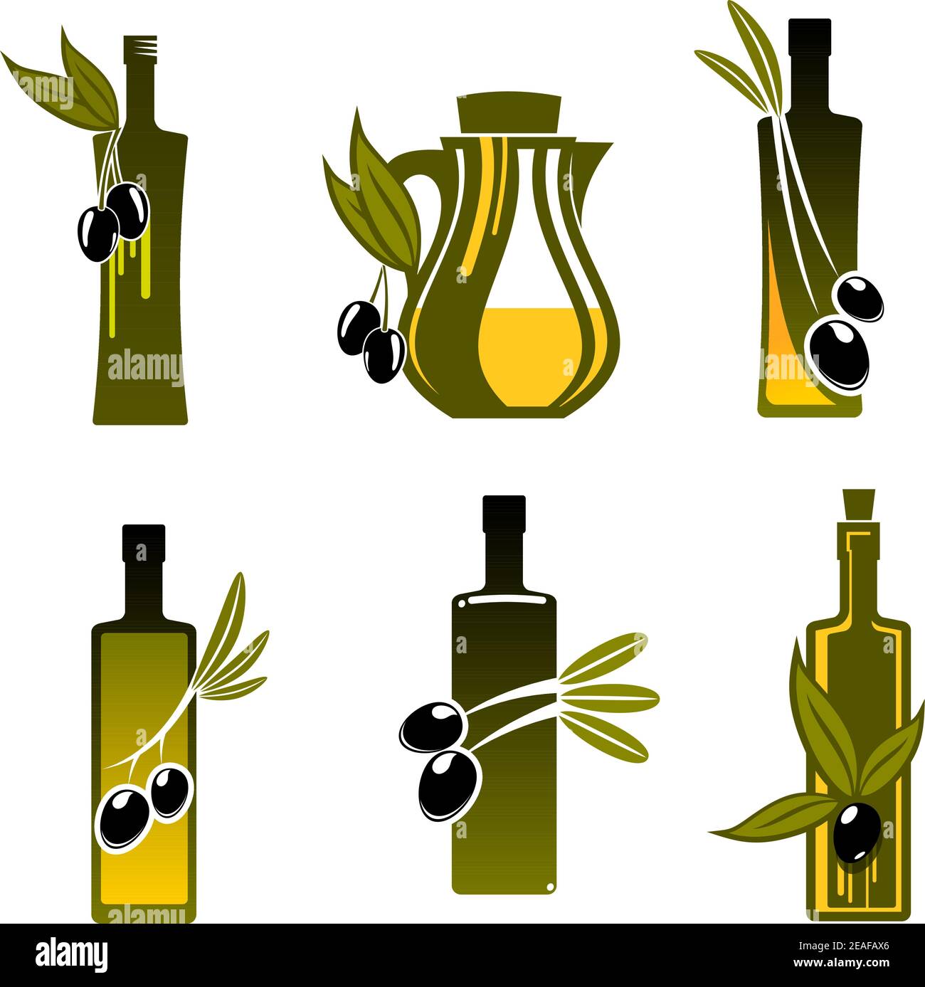 Bottles vegetable oil Stock Vector Images - Alamy