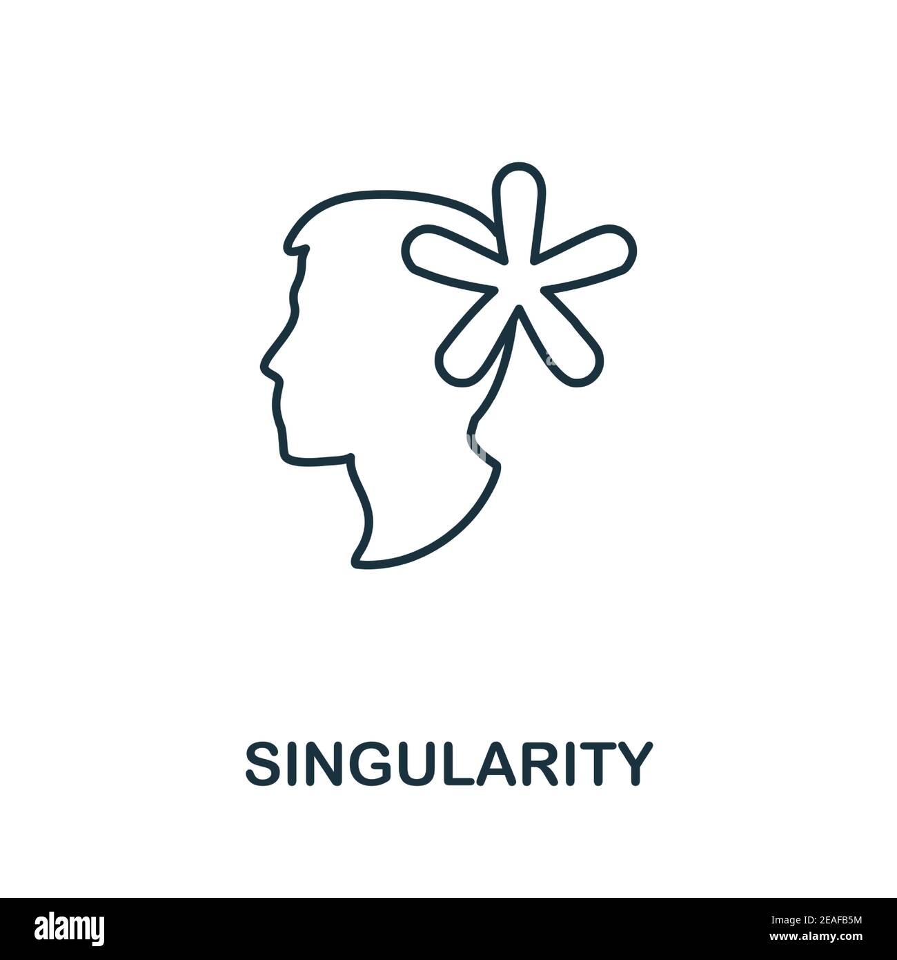 Singularity icon. Simple element from business management collection ...