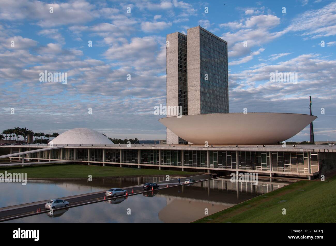 BRASILIA, BRAZIL - JUNE 3, 2015: Brazilian National Congress. The ...
