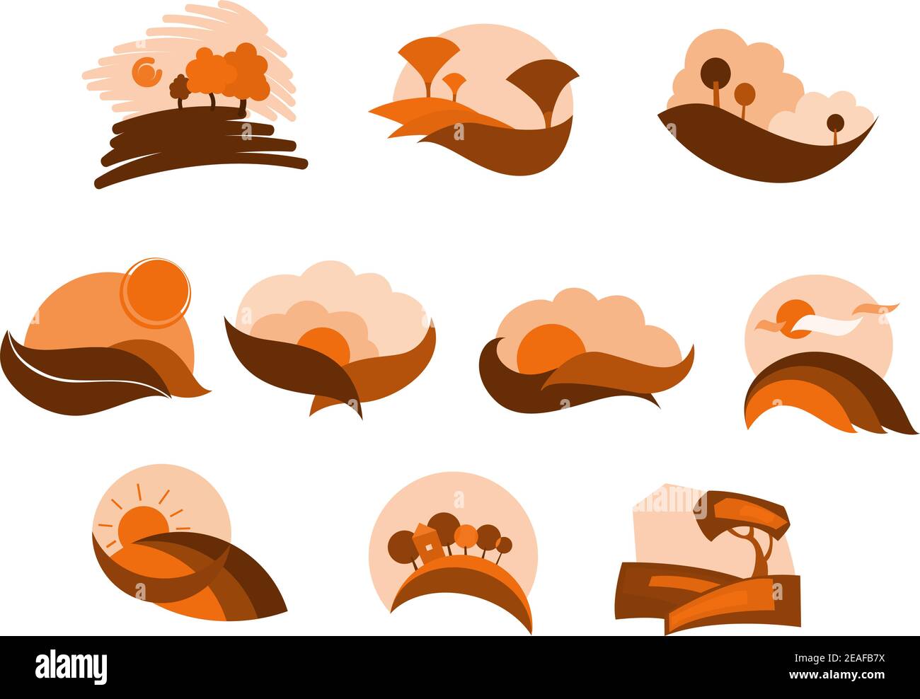 Seasonal weather symbols Cut Out Stock Images & Pictures - Alamy