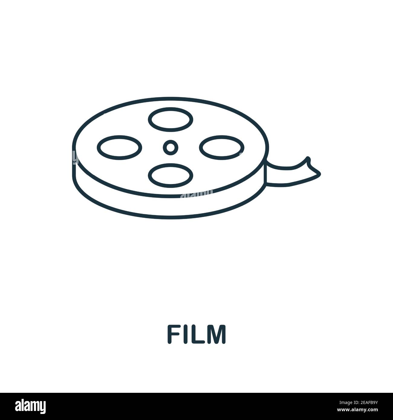 Film icon. Simple element from cinema collection. Creative Film icon ...