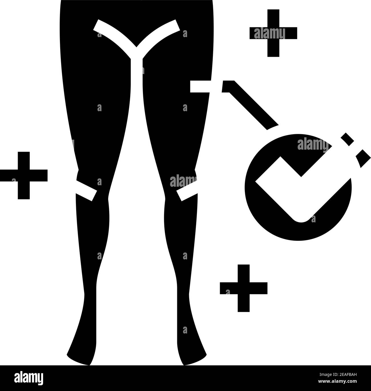 healthy legs glyph icon vector illustration Stock Vector Image & Art ...