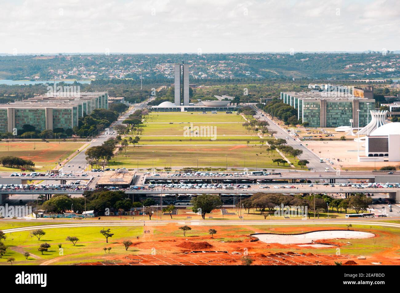 Aerial View of Pilot Plan of Brasilia City Stock Photo - Alamy