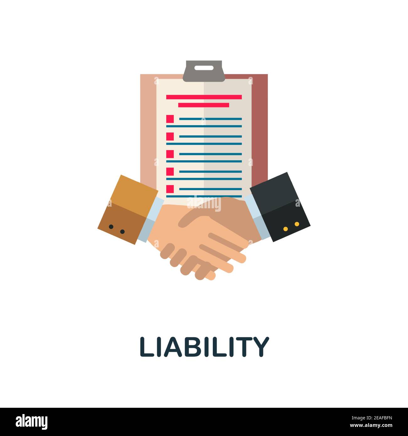 Icon responsibility liability Stock Vector Images - Alamy