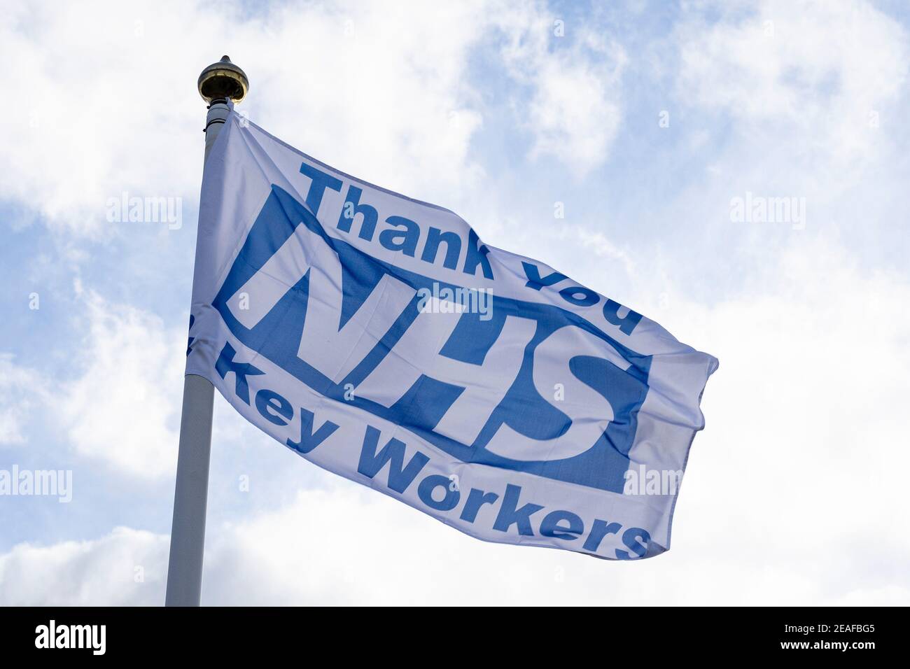 Thank you key workers flag hi-res stock photography and images - Alamy