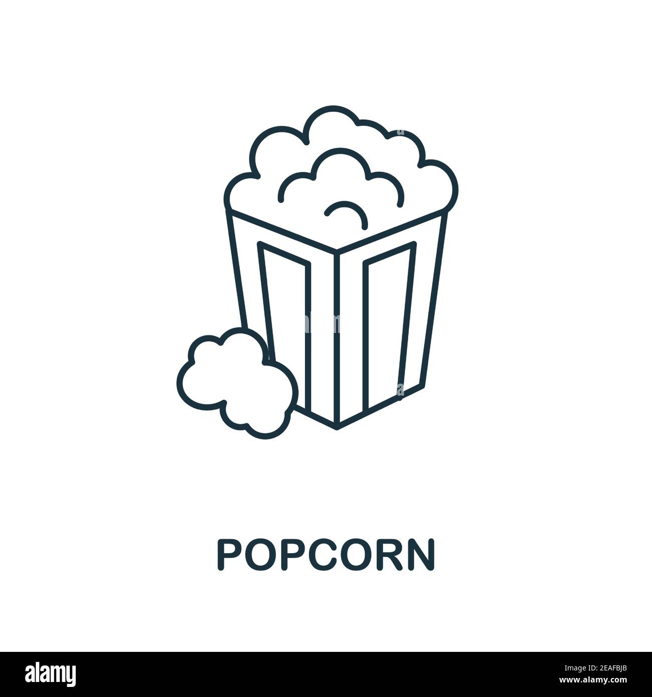 Popcorn icon. Simple element from cinema collection. Creative Popcorn ...