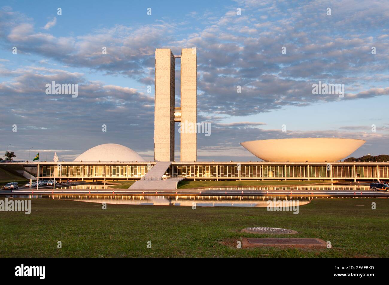 BRASILIA, BRAZIL - JUNE 3, 2015: Brazilian National Congress. The ...
