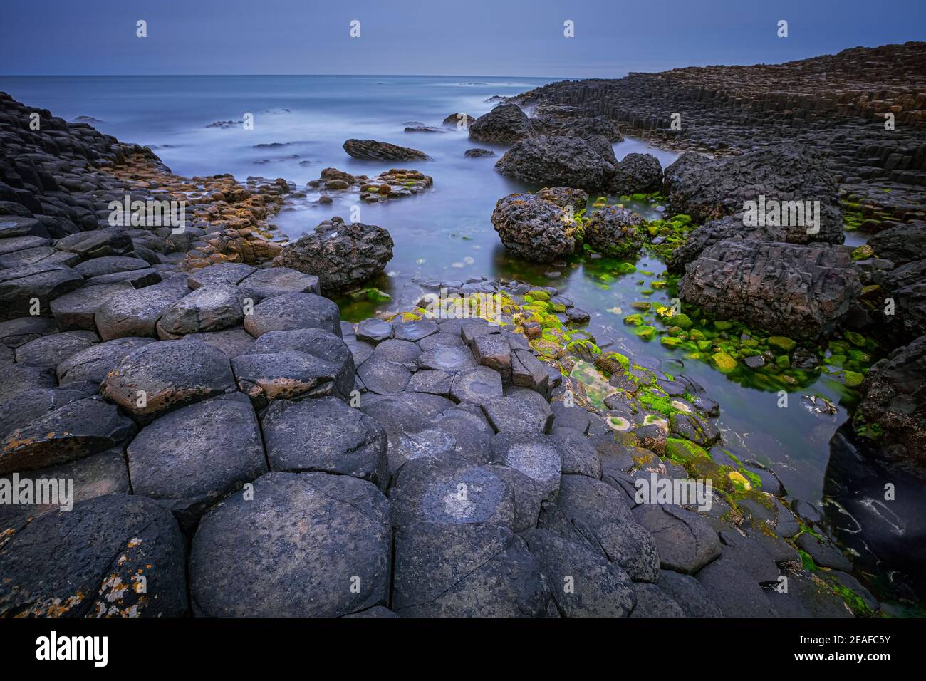 rocks formation Giants Causeway, County Antrim, Northern Ireland, UK ...