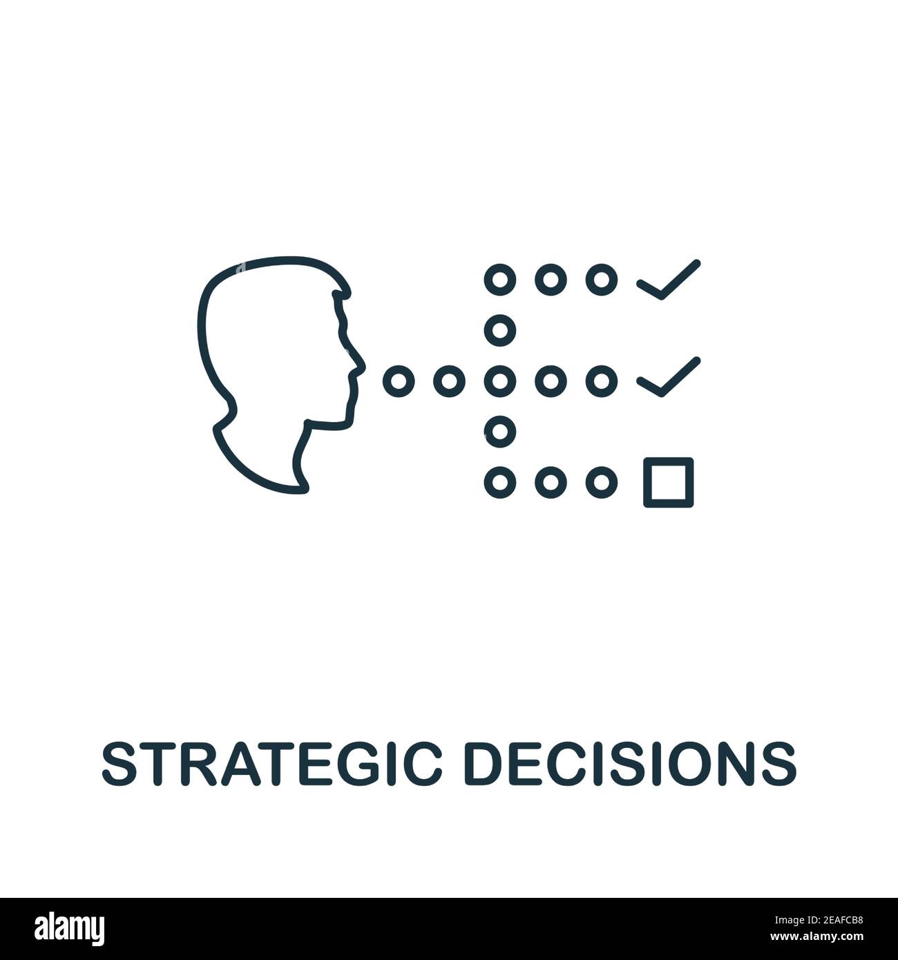 Strategic Decisions icon. Simple element from business management ...