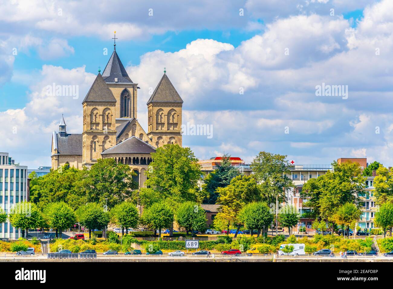 Saint Kunibert church in Cologne, Germany Stock Photo - Alamy