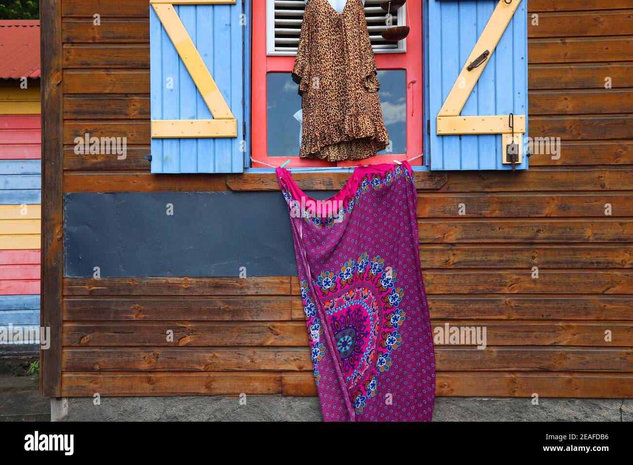 Creole culture colors. Caribbean island colorful fashion and ...