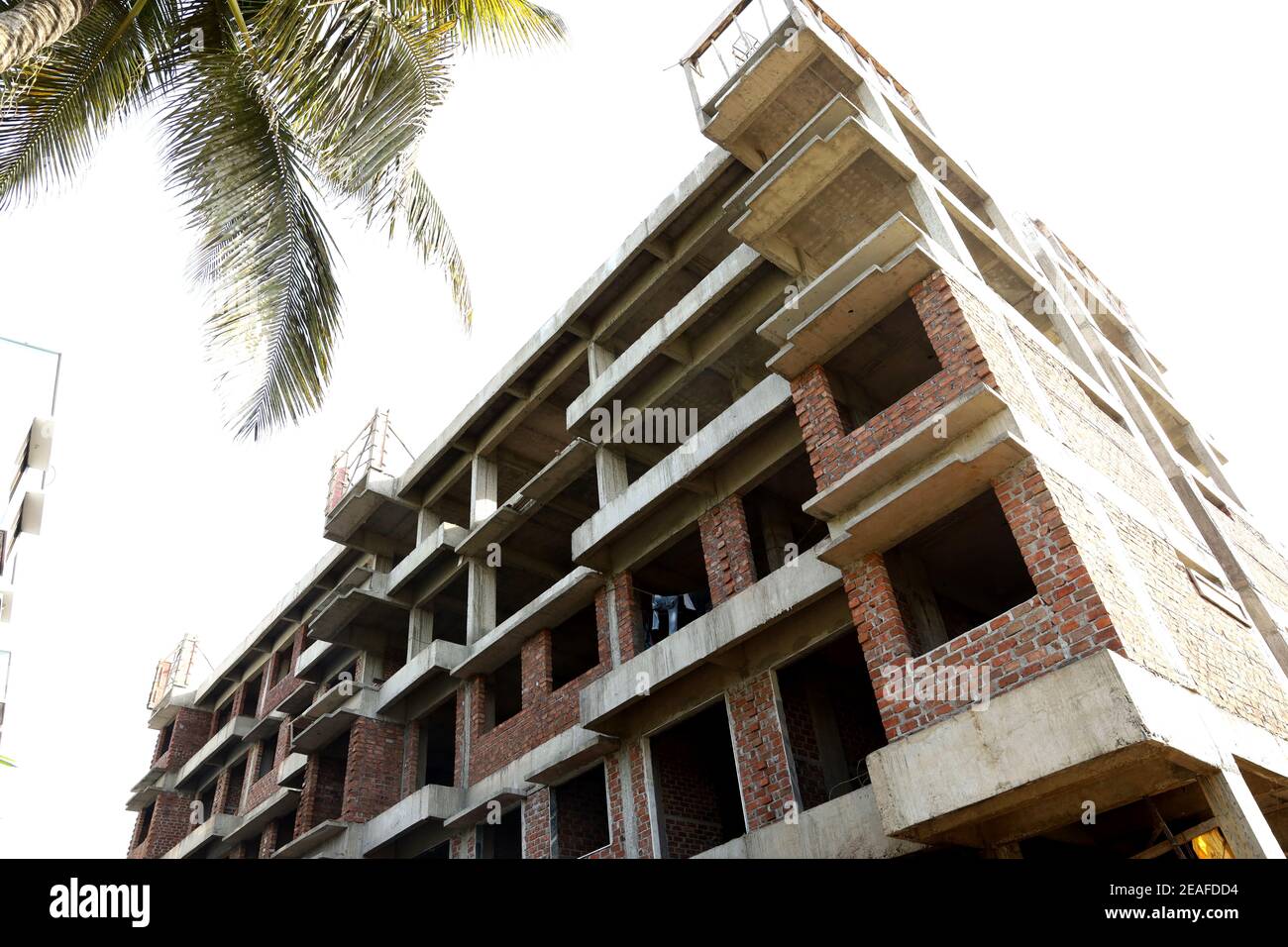 A under construction building and apartment with 4 floors and 1 ground ...