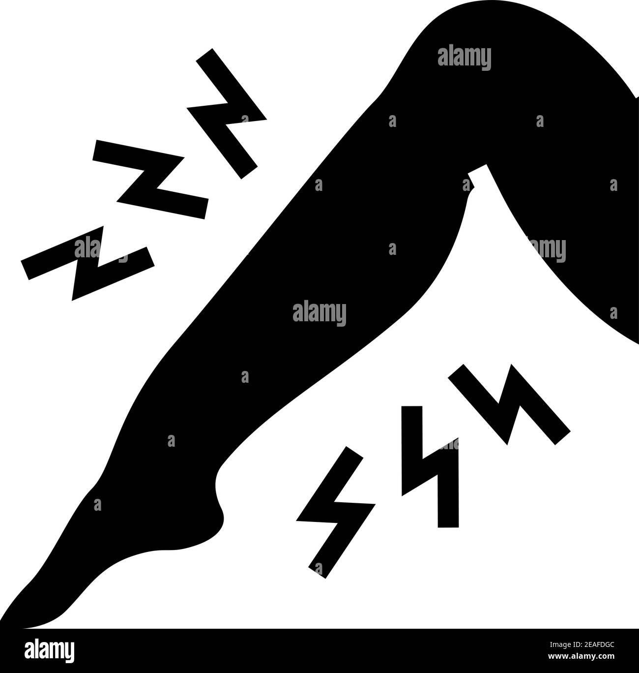 leg pain glyph icon vector illustration Stock Vector Image & Art - Alamy