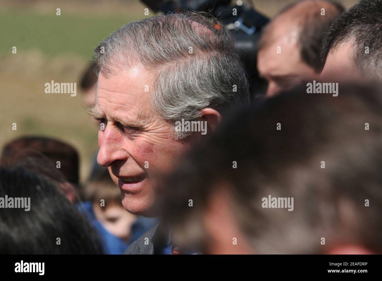 Britain's Prince Charles attends a welcoming program during his visit ...