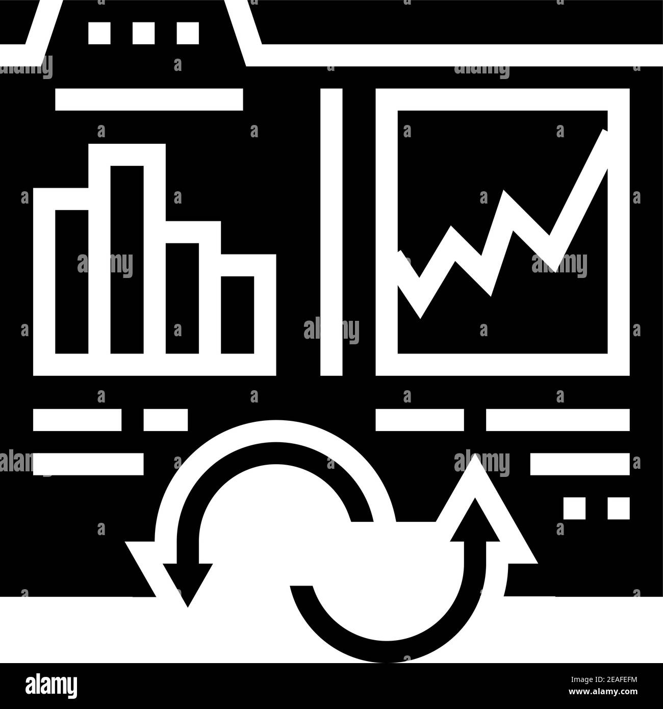 digital value converter glyph icon vector illustration Stock Vector ...