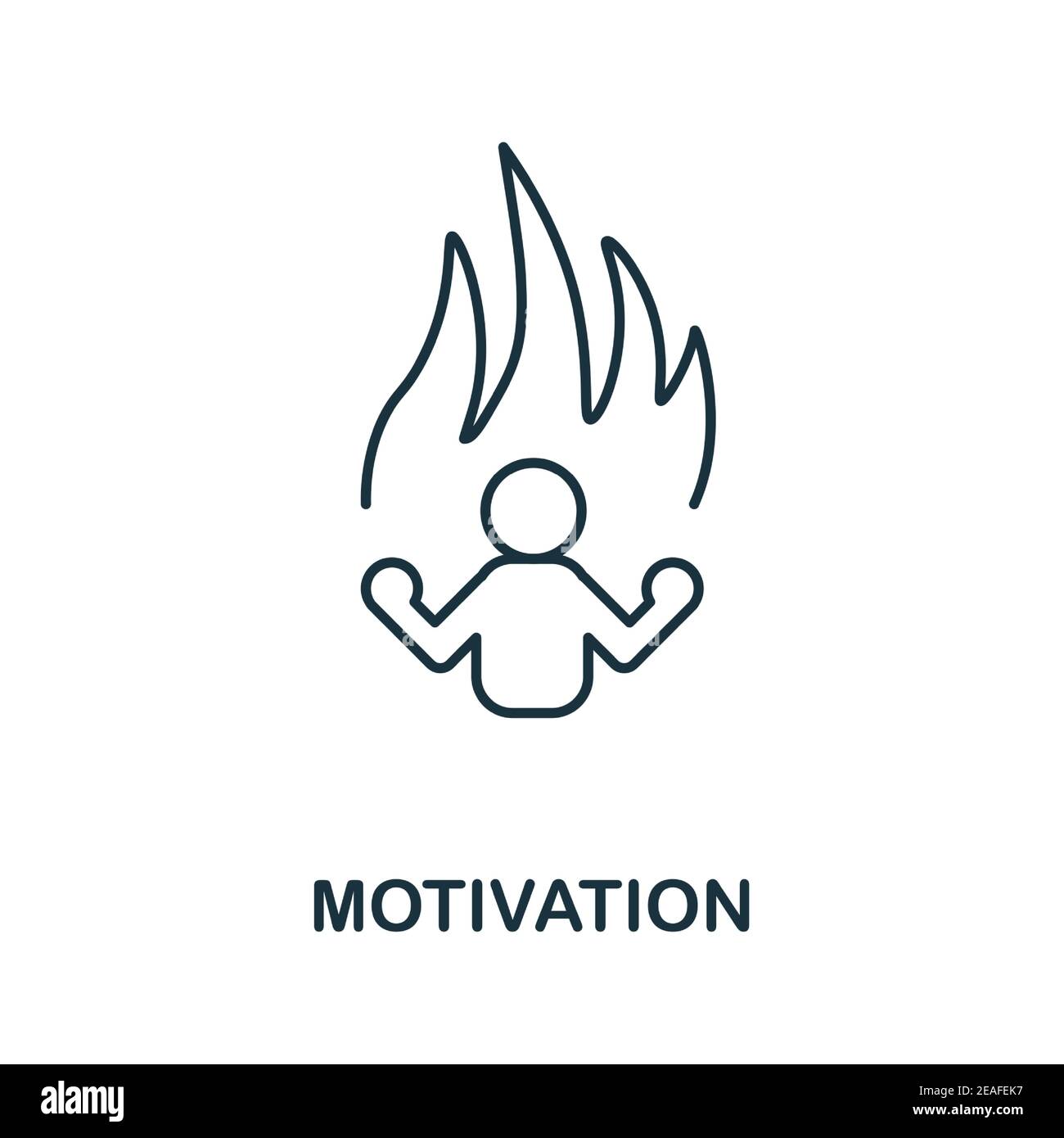 Motivation icon. Simple element from business management collection ...