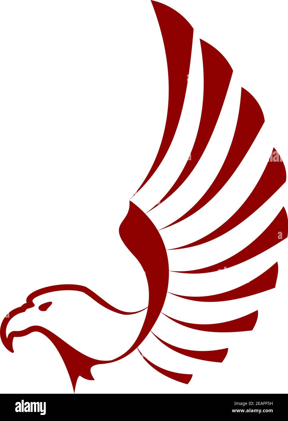 Red eagle wings tattoo Cut Out Stock Images & Pictures - Alamy