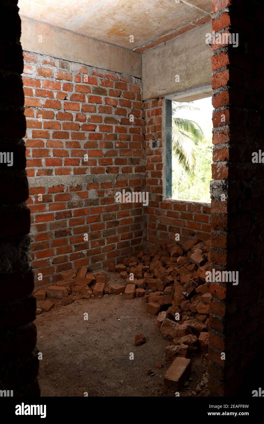 A under construction building and apartment with 4 floors and 1 ground ...