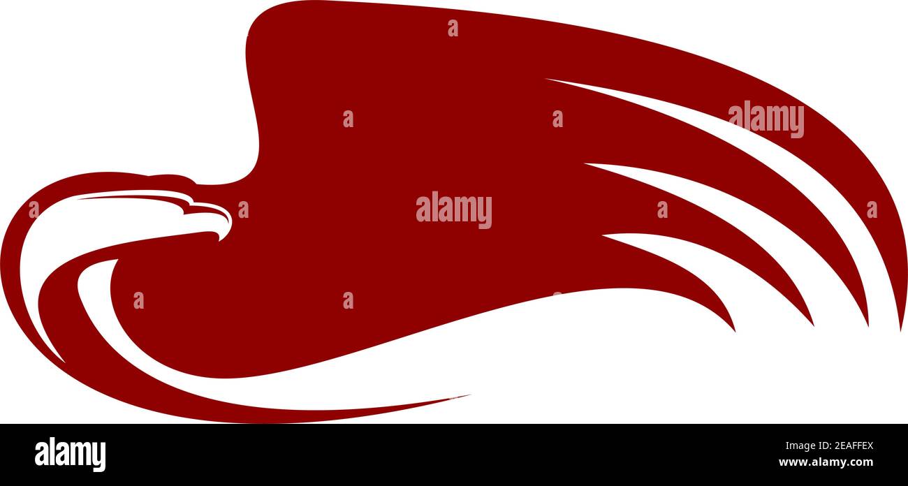 Powerful eagle with red wing Stock Vector Image & Art - Alamy