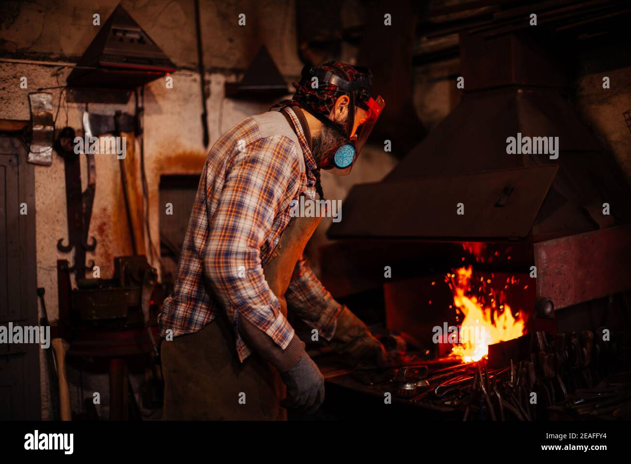 Traditional blacksmiths forge in hi-res stock photography and images ...