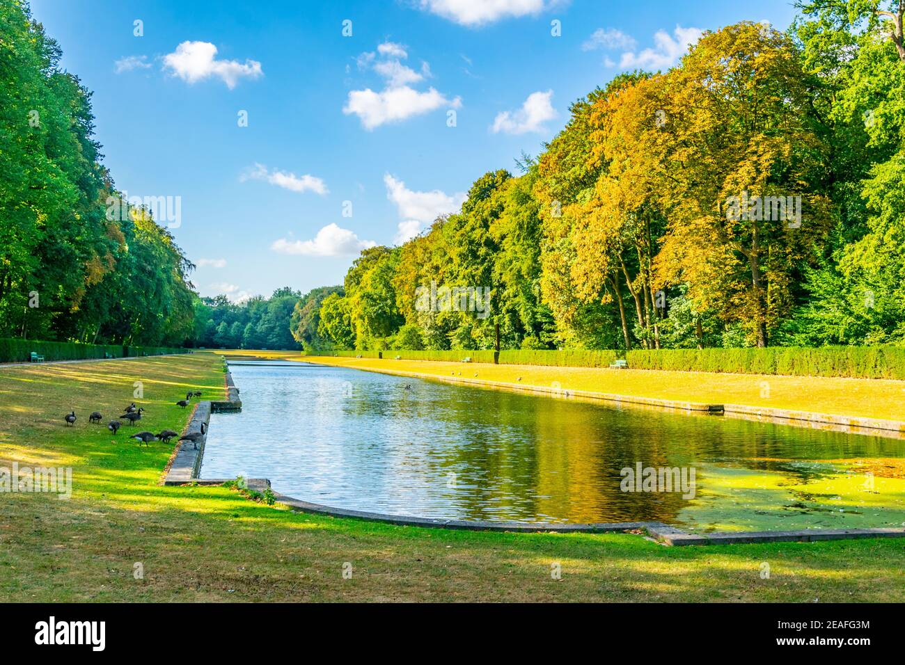 Gardens at the Benrath palace in Dusseldorf, Germany Stock Photo - Alamy