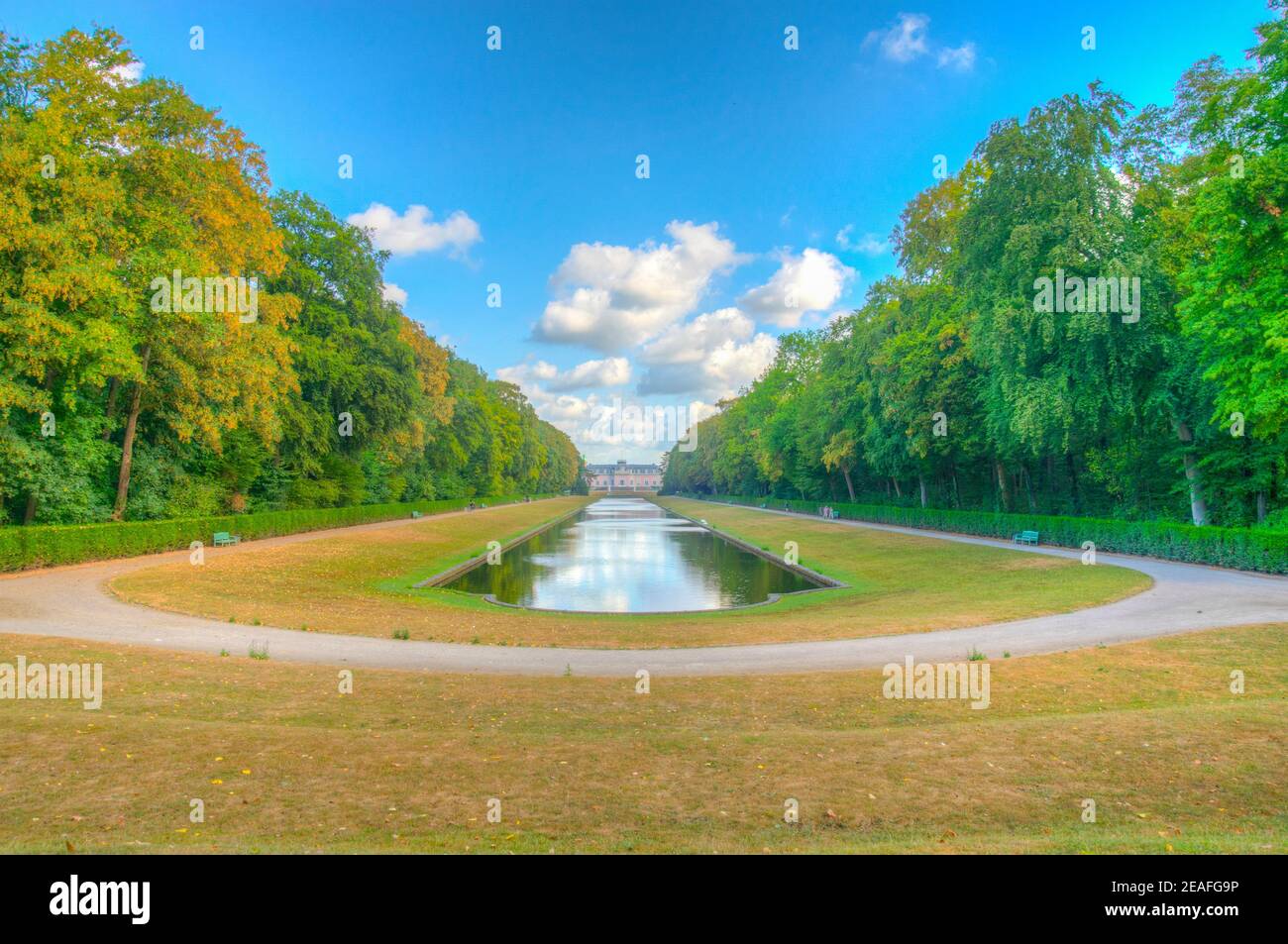 Gardens at the Benrath palace in Dusseldorf, Germany Stock Photo - Alamy