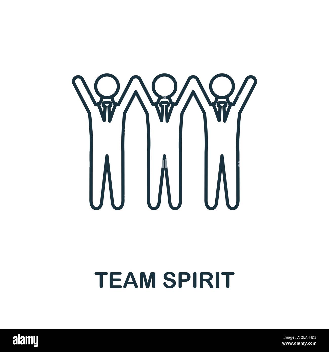 Team Spirit icon. Simple element from business management collection ...
