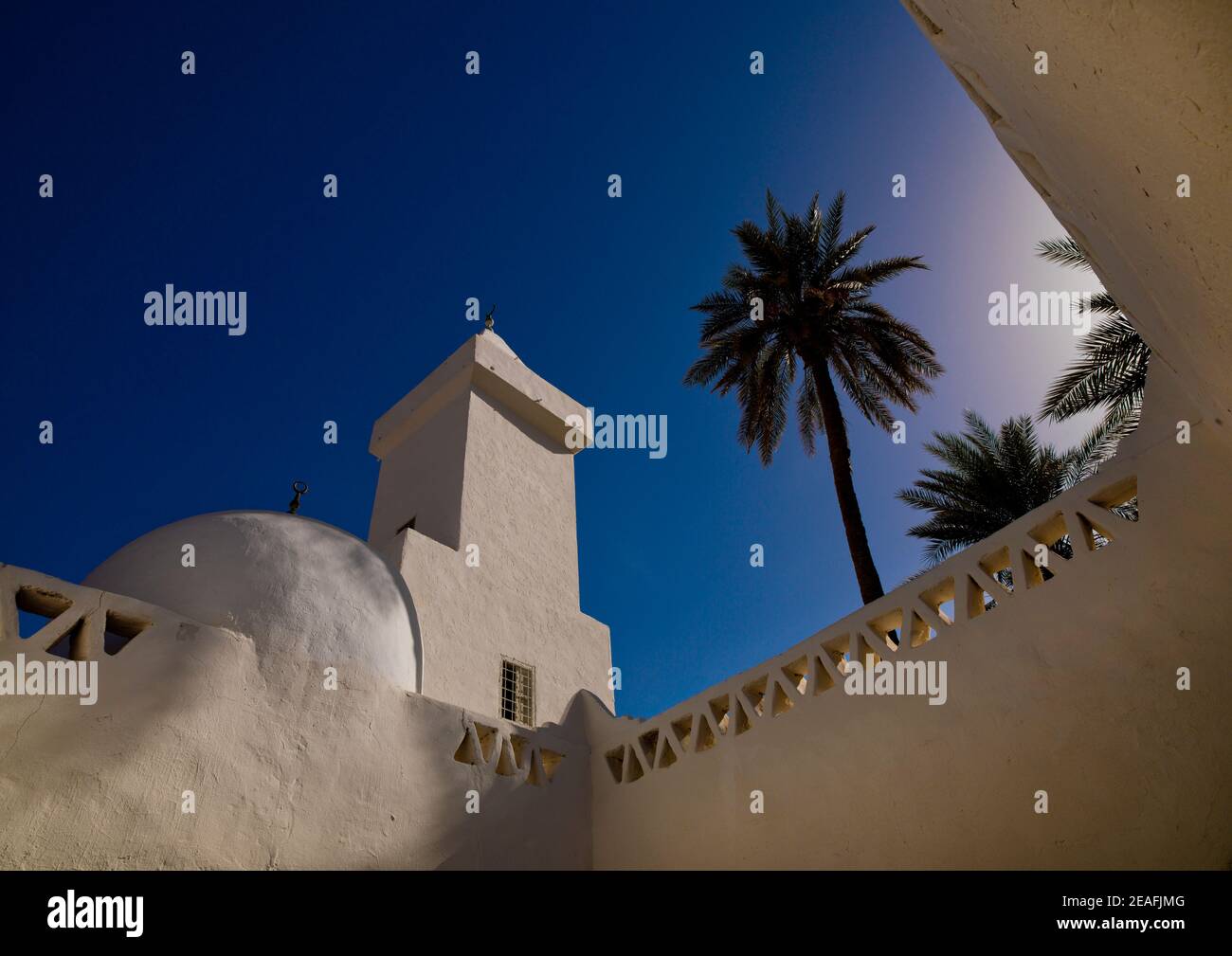 Osman mosque in jarasan street, Tripolitania, Ghadames, Libya Stock ...