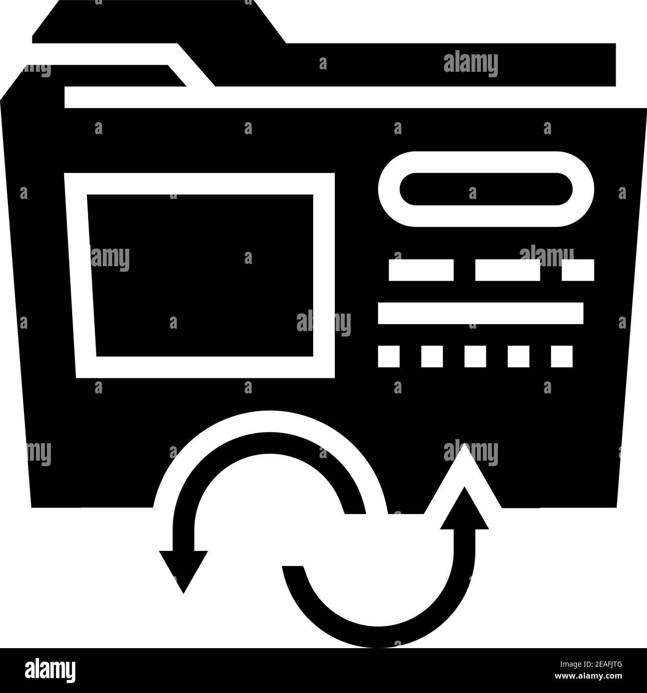 files converter glyph icon vector illustration Stock Vector Image & Art ...