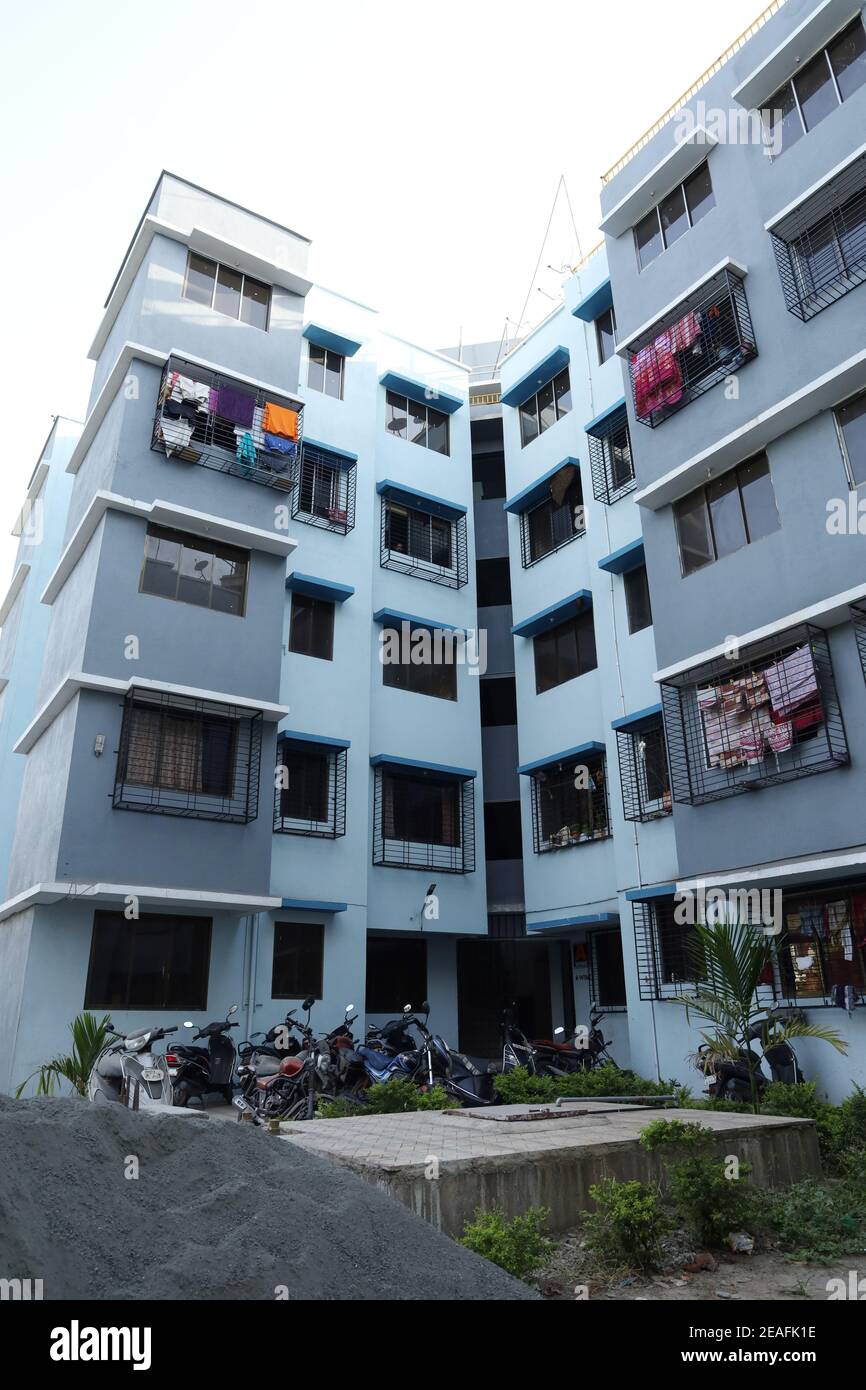 A ready to stay building with 4 floors and 1 ground floor Stock Photo ...