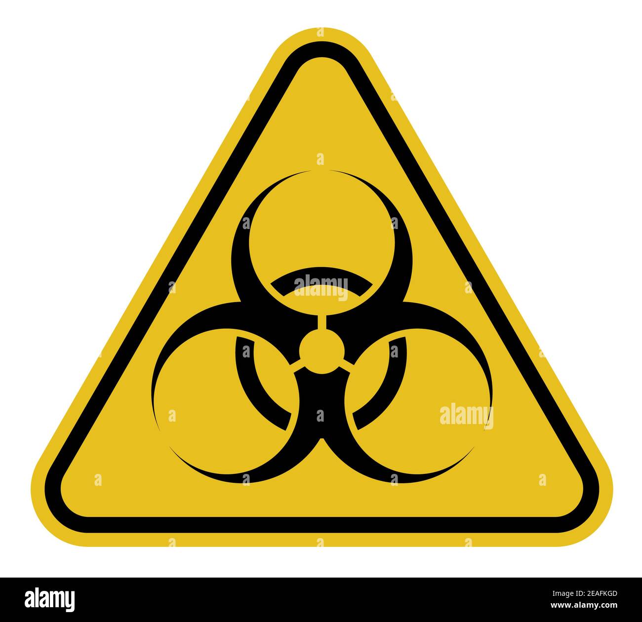 Black and yellow icon biohazard symbol illustration Stock Photo - Alamy