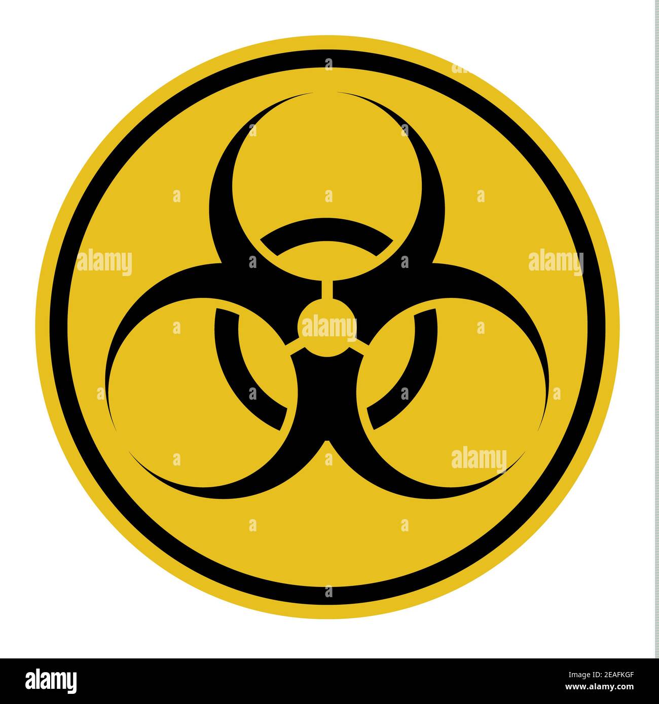 Black and yellow icon biohazard symbol illustration Stock Photo - Alamy