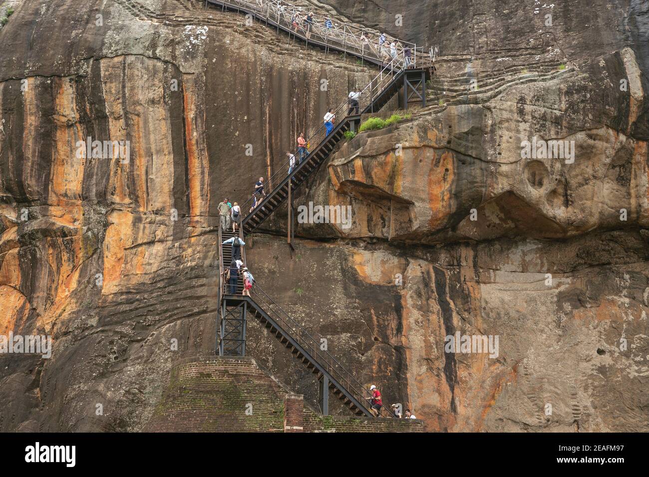 Sigiraya Rock, ancient capital of Lankan Empire, Sri Lanka Stock Photo ...