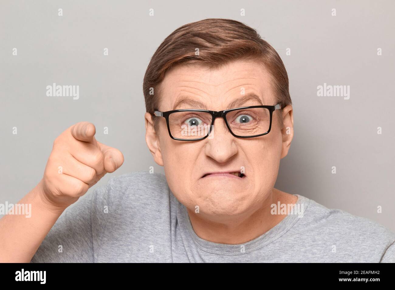 Accusing Face High Resolution Stock Photography and Images - Alamy