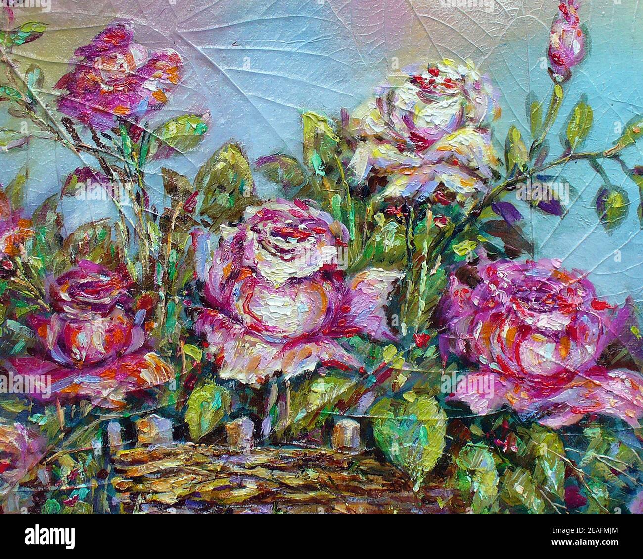 Oil paintings flower hi-res stock photography and images - Alamy