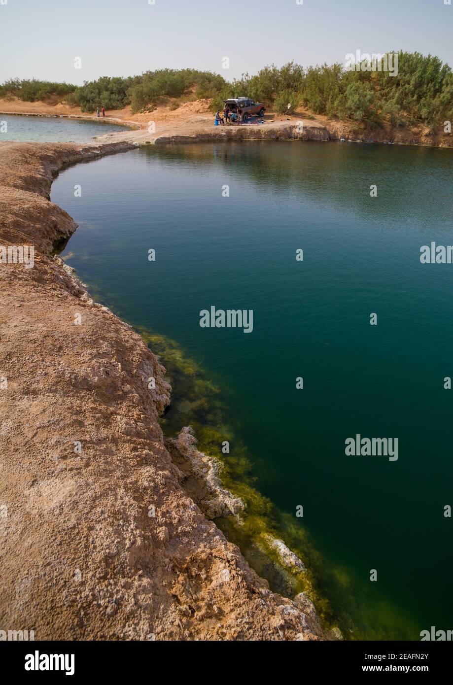 Lake in the desert, Tripolitania, Ghadames, Libya Stock Photo - Alamy