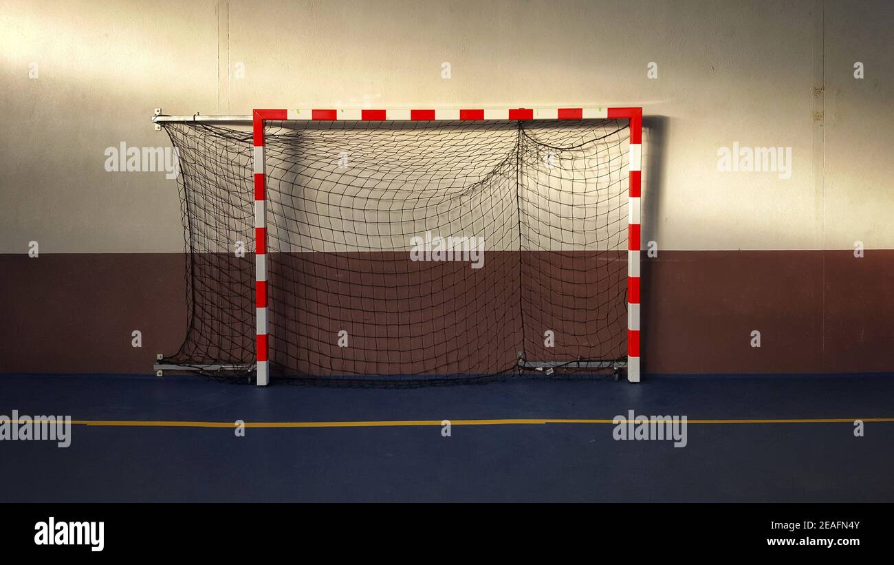 Handball goal red white hi-res stock photography and images - Alamy