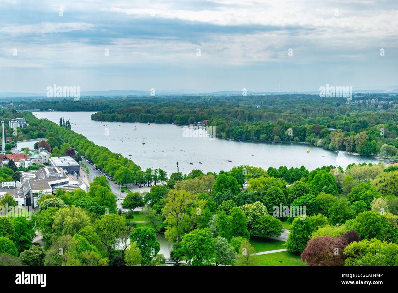 Boat lake maschsee hannover hi-res stock photography and images - Alamy
