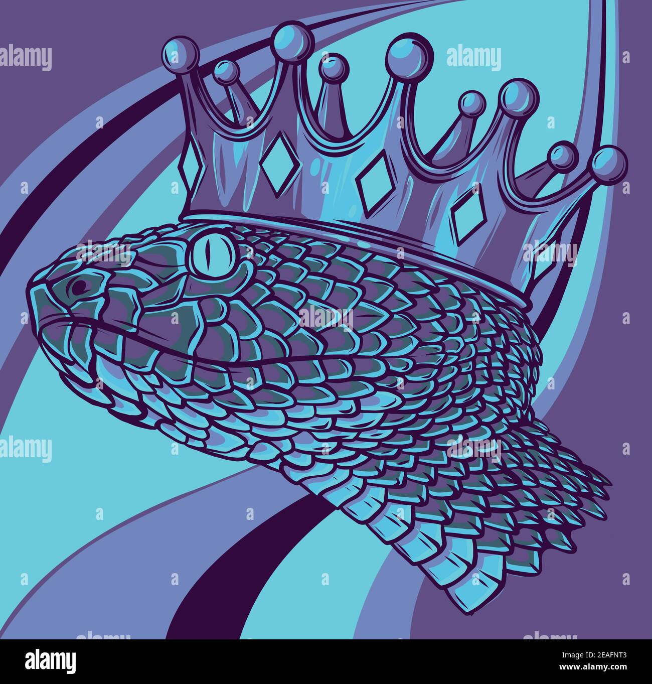 Crown with snake hi-res stock photography and images - Alamy