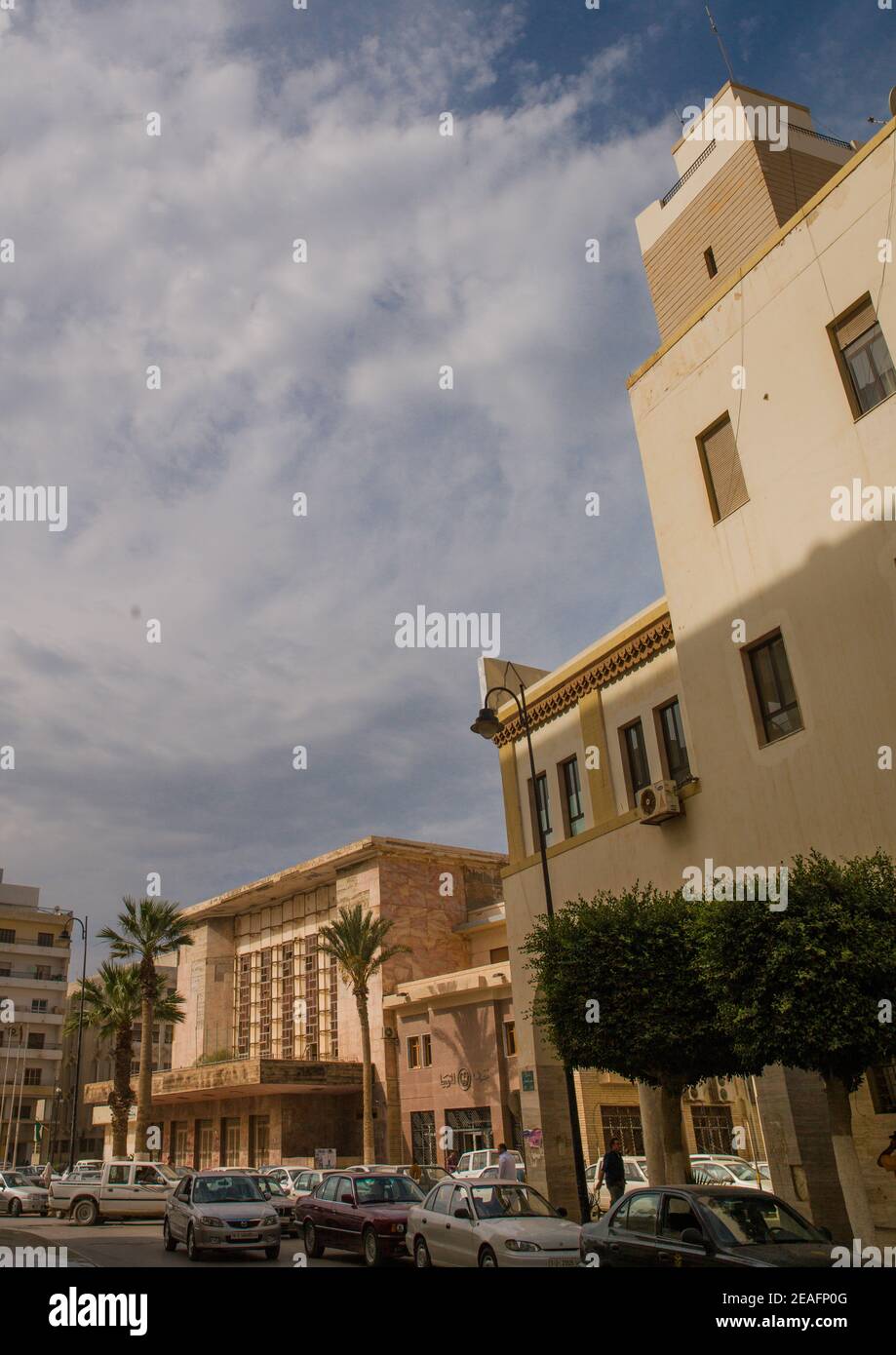 Italian colonial building, Cyrenaica, Benghazi, Libya Stock Photo - Alamy