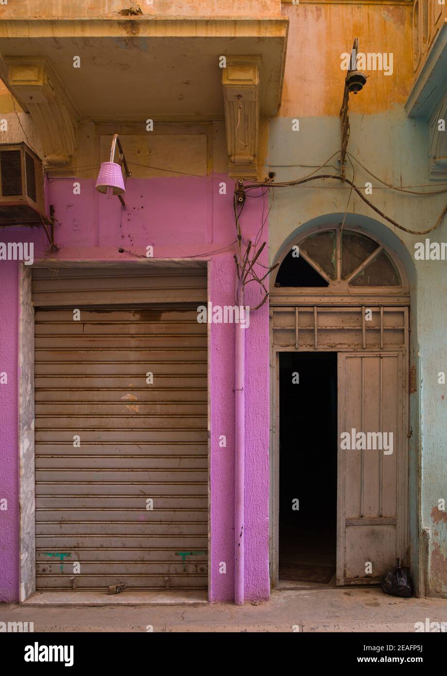 Italian colonial building, Cyrenaica, Benghazi, Libya Stock Photo - Alamy