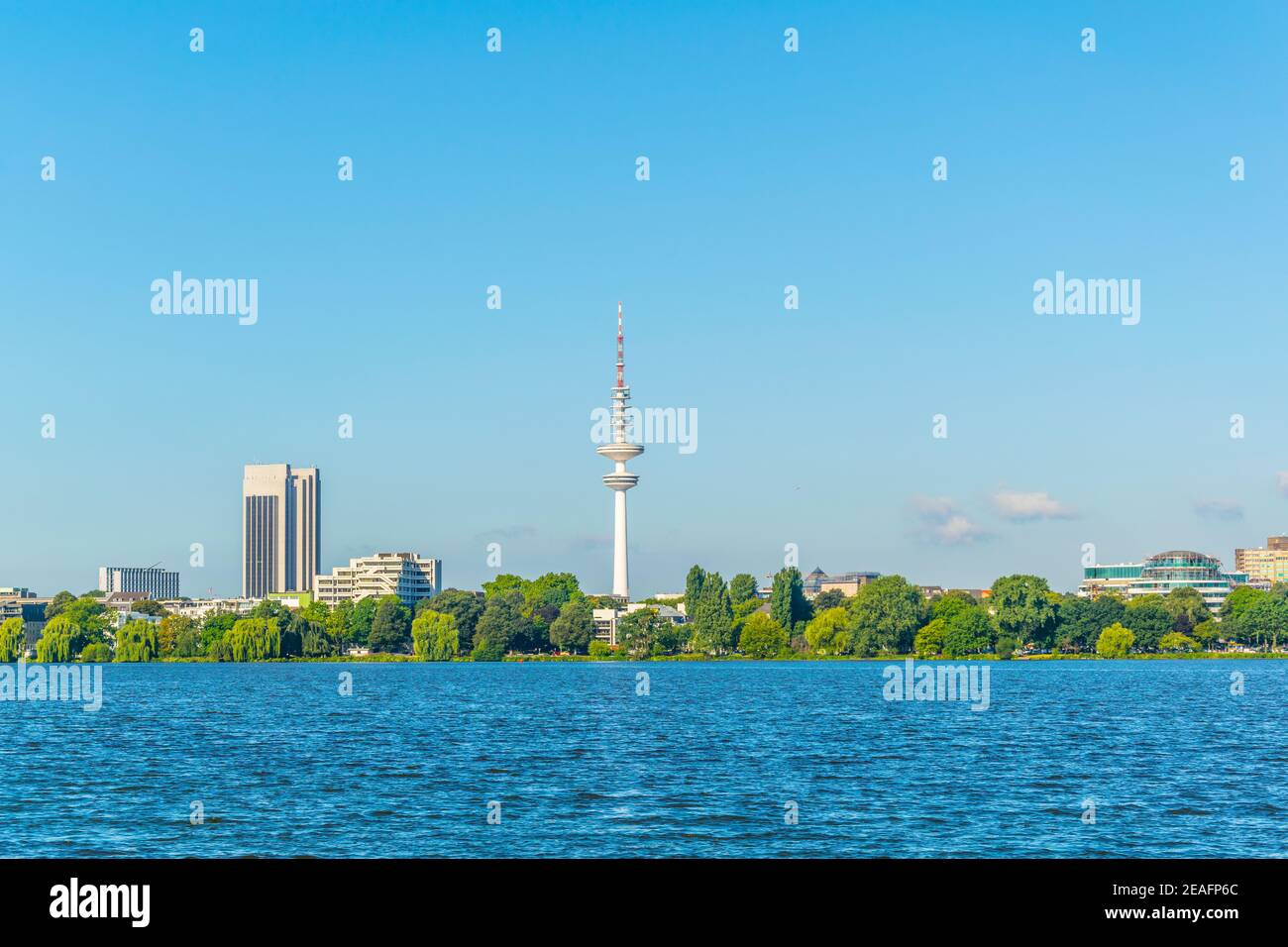 Outer alster with television tower hi-res stock photography and images ...