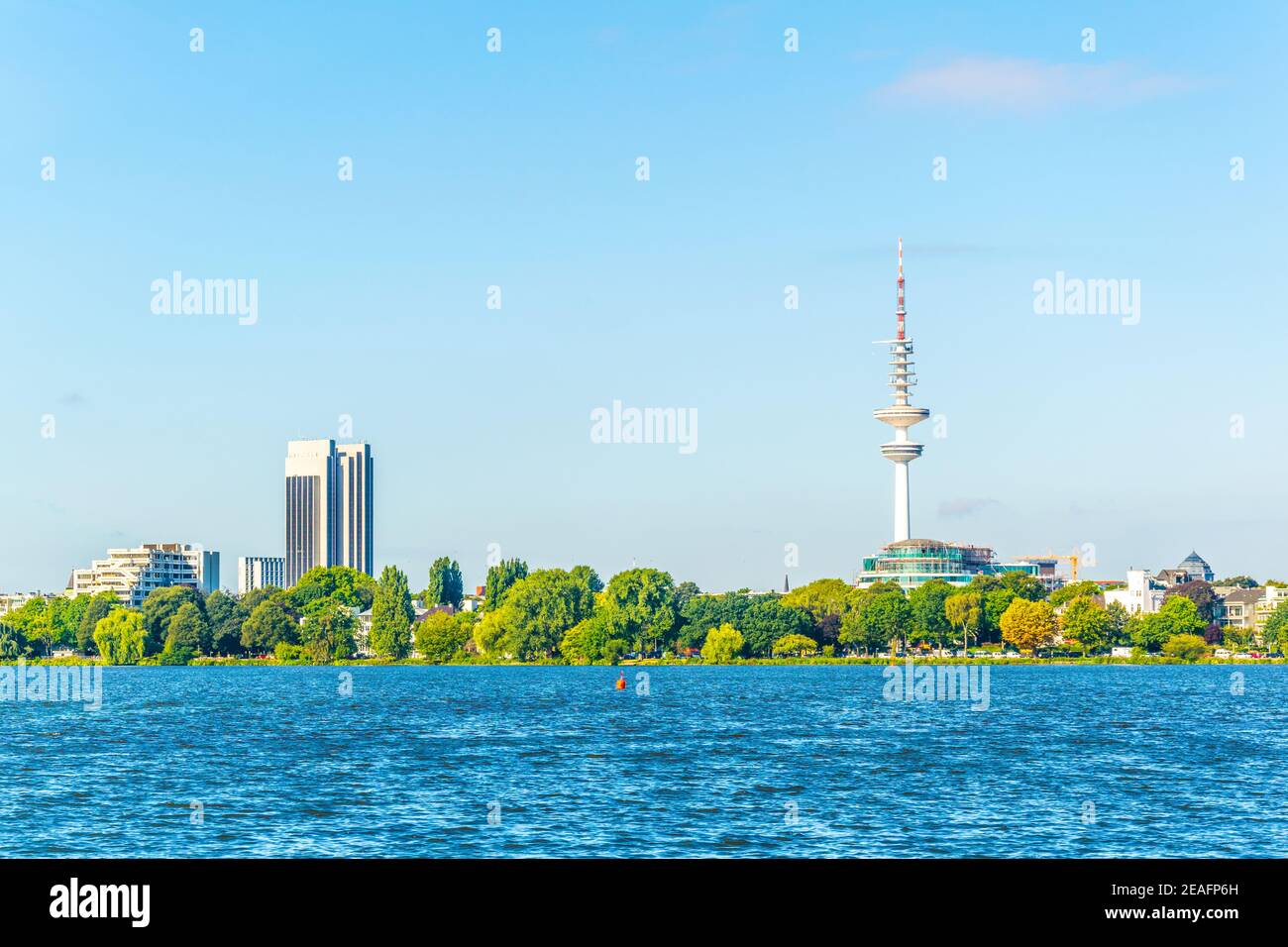 Outer alster with television tower hi-res stock photography and images ...