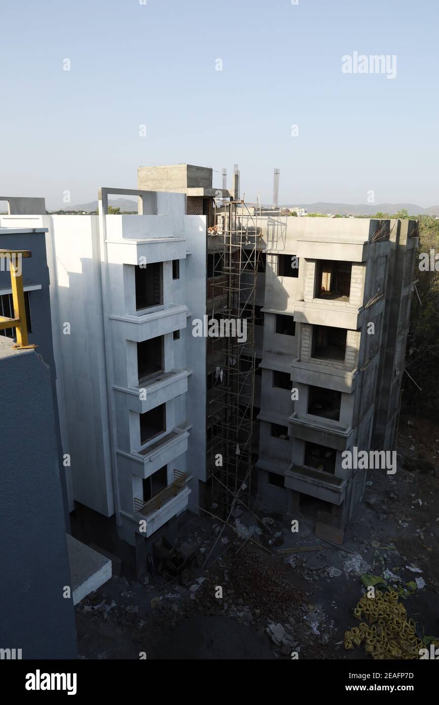 Arial view of a under construction building Stock Photo - Alamy